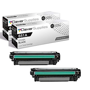 CS Compatible Toner Cartridge Replacement for HP M775 CE340A Black HP 651A Color Enterprise 700 MFP M775F Enterprise 700 MFP M775Z M775 M775dn M775f 2 Set