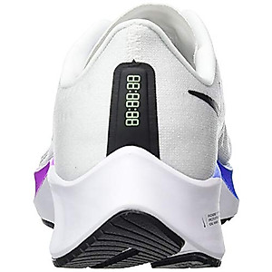NIKE Women's Race Running Shoe, White Flash Crimson Hyper Violet Spruce Aura Vapor Green Black, 8.5