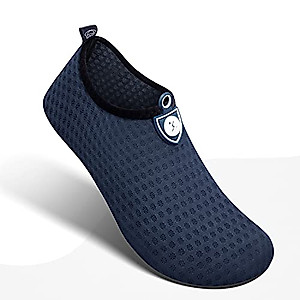 SIMARI Water Shoes for Women Men Beach Swim Surf Pool Anti Slip Summer Outdoor SWS001 Circular Blue