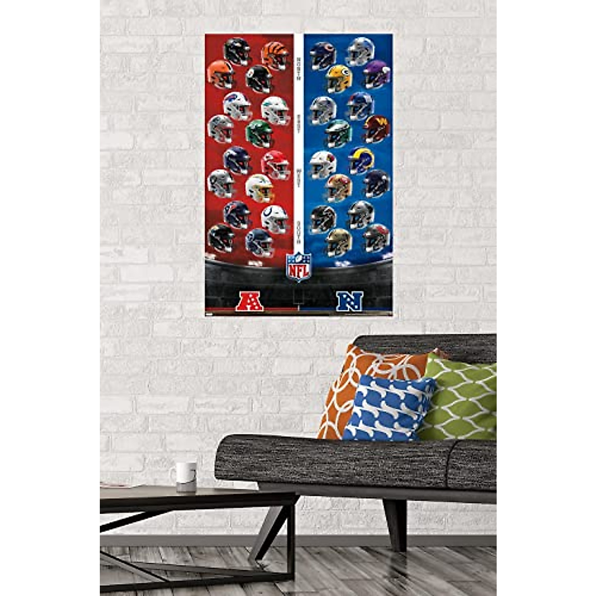 Trends International NFL League - Helmets 22 Wall Poster, 22.375" x 34", Unframed Version