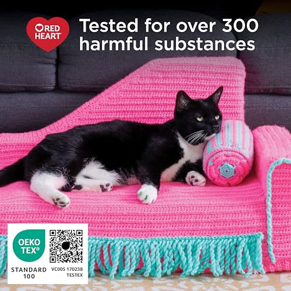 Red Heart Super Saver Yarn, 3 Pack, Americana 3 Count