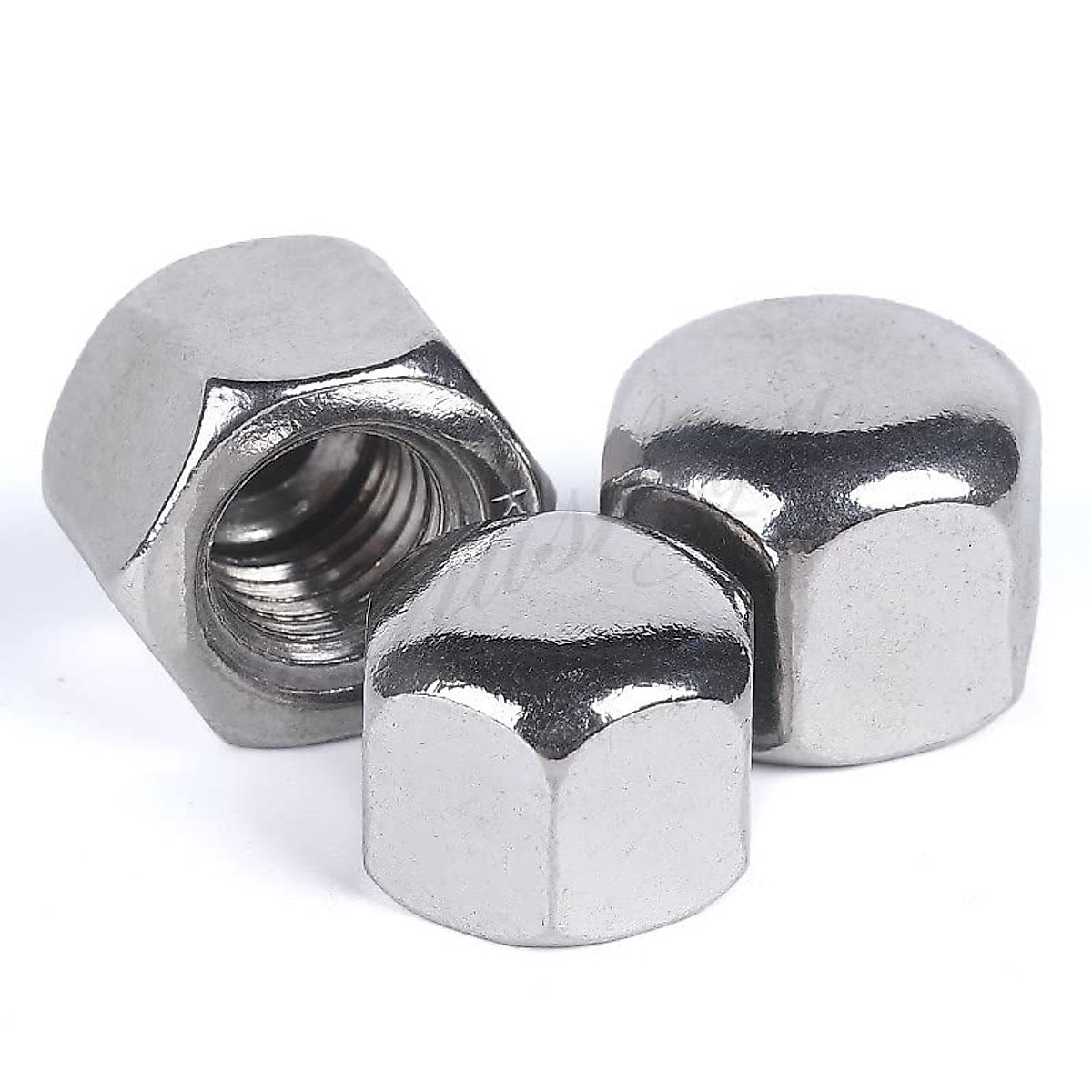 Dome Cap Nuts,Acorn Thread Hex Cap, DIN917 M3 M4 M5 M6 M8 M10 M12 M14 M16 M20 hex Acorn Nuts 304 Stainless Steel Short Head Cap nut-M16 2PCS (Size : M8 5PCS)