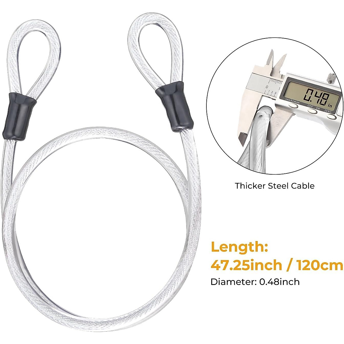 Circooter Bike U Lock, Heavy Duty Security U Cable Bike Lock Electric Scooter Anti Theft U Lock with 3Keys & Mounting Bracket Bicycle Secure Locks