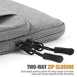 TiMOVO 13.3-14" Laptop Sleeve Case Carrying Bag with Pockets for Surface Pro 9/8/X, MacBook Air 2022-2018, MacBook Pro M2 14" /13" M2/M1 Pro/M1 Max 14.2 2023-2021, Galaxy Tab S9+/S8+ 12.4",Light Gray
