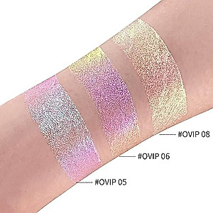 CHARMACY Chameleon Liquid Eyeshadow, Intense Color Shifting, Highly Pigment Multichrome Eyeshadow Liquid Makeup, Long Lasting, Shimmer, Easy To Wear Metallic Eye Makeup, 1.6g (#06)