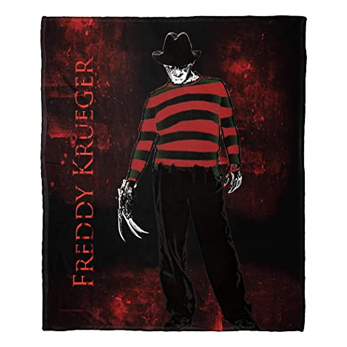 Northwest A Nightmare on Elm Street Silk Touch Throw Blanket, 50" x 60", Freddy Krueger