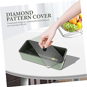 Zerodeko Diamond Cutlery Box utensil tray spoon organizer for kitchen drawers silverware tray flatware organizer plastic cutlery delicate cutlery organizer - clamshell drain box pp