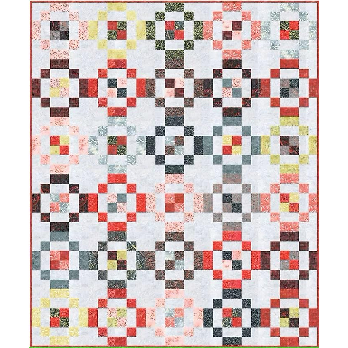 Robert Kaufman Artisan Batik Bamboo Garden Flowers, Fabric by The Yard (Dove)