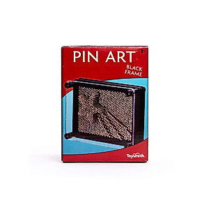 Toysmith Pin Art Fidget 3D Distraction Office Gift, Decor, Coworker gift, Dad 5", Black