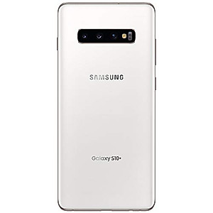 Samsung Galaxy S10+ Factory Unlocked Android Cell Phone | US Version | 1TB of Storage | Fingerprint ID and Facial Recognition | Long-Lasting Battery | Ceramic White