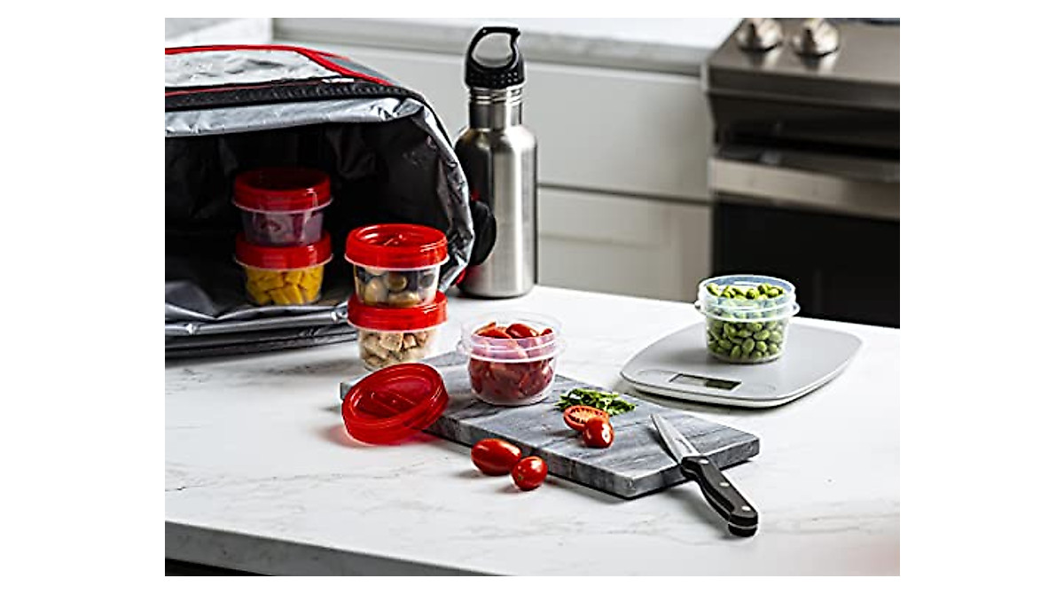 4 oz Twist Top Food Containers (10 Pack) - Reusable, Airtight