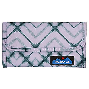 KAVU Mondo Spender Trifold Wallet Clutch Travel Organizer - Ocean Dye