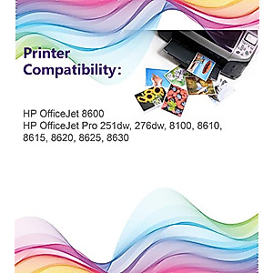 Ubinki 950 XL 951 XL Compatible Ink Cartridges Replacement for HP 950 951 XL Ink Cartridge Combo Pack to use with OfficeJet Pro 8600, 8610, 8615, 8620, 8625, 8100, 251DW, 276DW Printer, 4 Pack