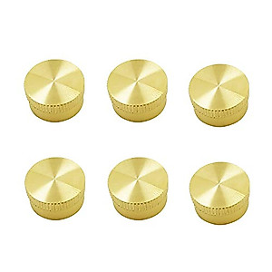 MENSI 6 PCS Solid Brass 1LB Propane Gas Bottle Thread Protection Cap, 1 Pound Green Cylinder Dust Thread Cap