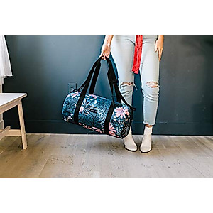Jadyn 19” Barrel Womens Duffel/Gym/Weekender Bag (Navy Floral)