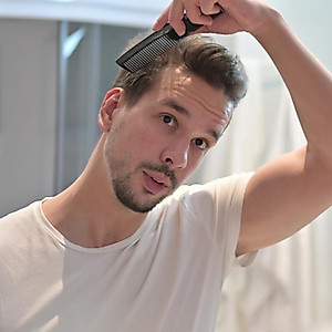 G.B.S Pocket Comb Black Course Fine and All Fine Pocket Comb, Pack of 12