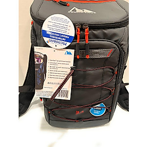 Arctic Zone Backpack Cooler 24 Can + Ice Holder, Black