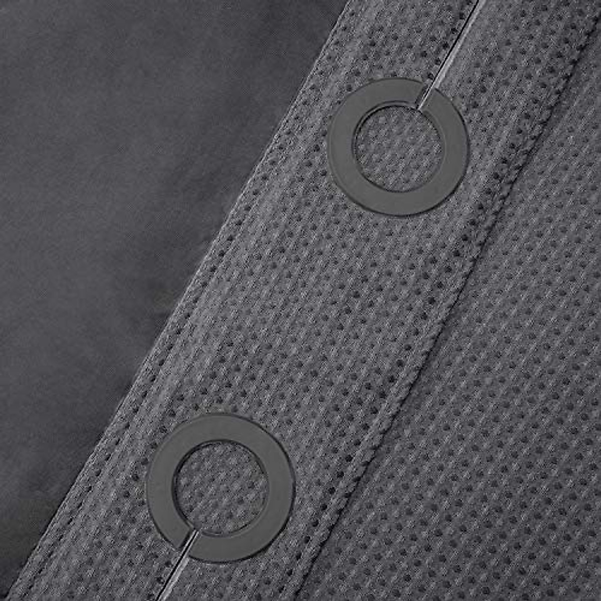 No Hooks Required Waffle Weave Shower Curtain with Snap in Liner - 71W x 74H,Hotel Grade,Spa Like Bath Curtain,Gray