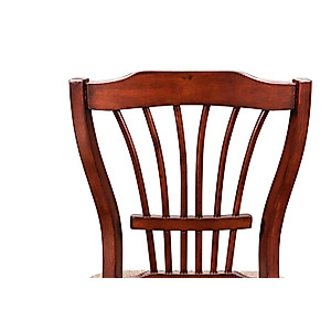 Liveasy Furniture Dining Room Set with Oval Extendable Dining Table and Chairs in Espresso (Dining for 6)