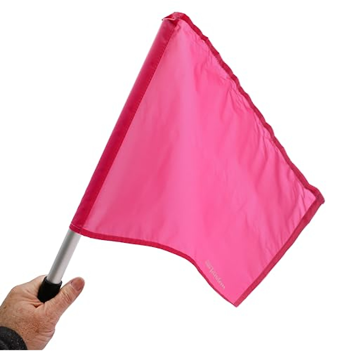 Tandem Sport Red Linesman Flags - Referee Flags with Wooden Handles - Volleyball Referee Flags, Soccer Referee Flags - Set of 2 with Carrying Bag