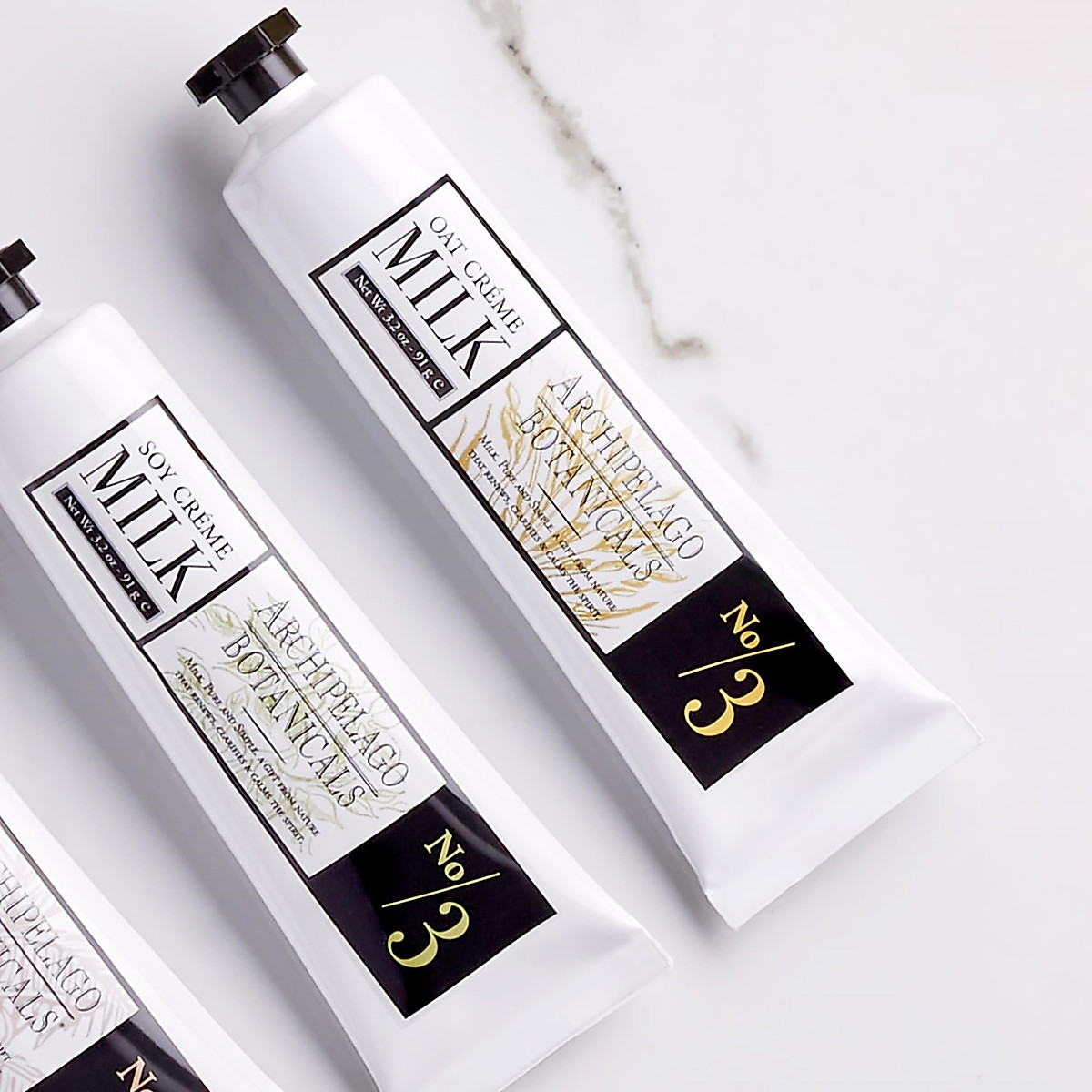 Archipelago Botanicals Oat Milk Hand Crème, Rich and Lightly Scented Hand Lotion for Dry Skin, Cuticles and Rough Spots, Premium Plant Extracts (3.2 oz)