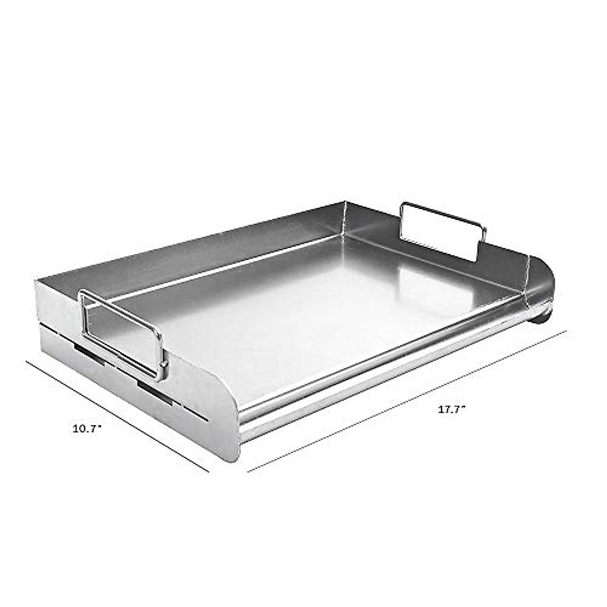 Charcoal Companion CC3500 Stainless Steel Pro Grill Griddle