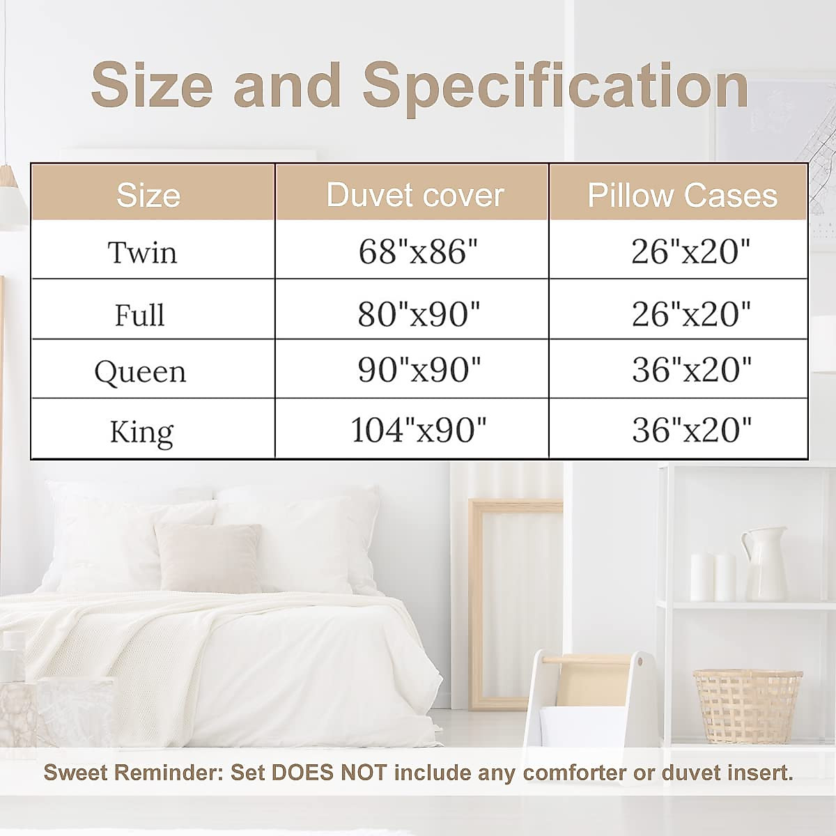 Sleepwish Gold Wolf Bedding Indian Wolf King Size Bed Set 3D Wolves Duvet Cover 3 Piece Native American Wolf Comforter Cover with 2 Pillow Cases (King)