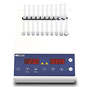 ONiLAB Gel Heating Machine with Heating and Cooling Modes,4x5ml,16x 1ml-2.5ml Holes, PRP PPP Gel Maker Heater with Timer 0-99min59s or Continuous Mode, 2 Stored Programs,10-90℃,260W,110V