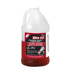 Vibra-TITE - 14600 146 Permanent Large Diameter High Strength Anaerobic Threadlocker, 1 Liter Jug, Red