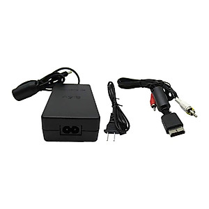Vicue AC Adapter Power Supply 8.5v SCPH-70100 +AV Cable for Slim Ps2 Playstation 2 PS2