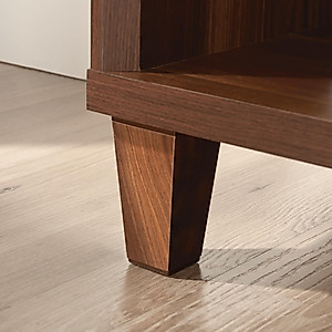 Sauder Willow Place Cubby Storage Organizer Book Shelf, Grand Walnut Finish