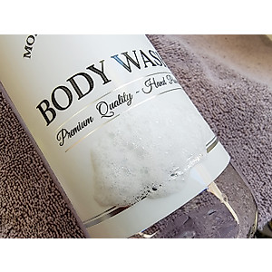 Clear Refillable Shampoo and Conditioner Bottles - Body Wash, Shampoo and Conditioner Dispenser - PET Plastic Shampoo Bottles Refillable with Pump - Waterproof Labels - 16 oz, 3 Pack (Stainless Steel)