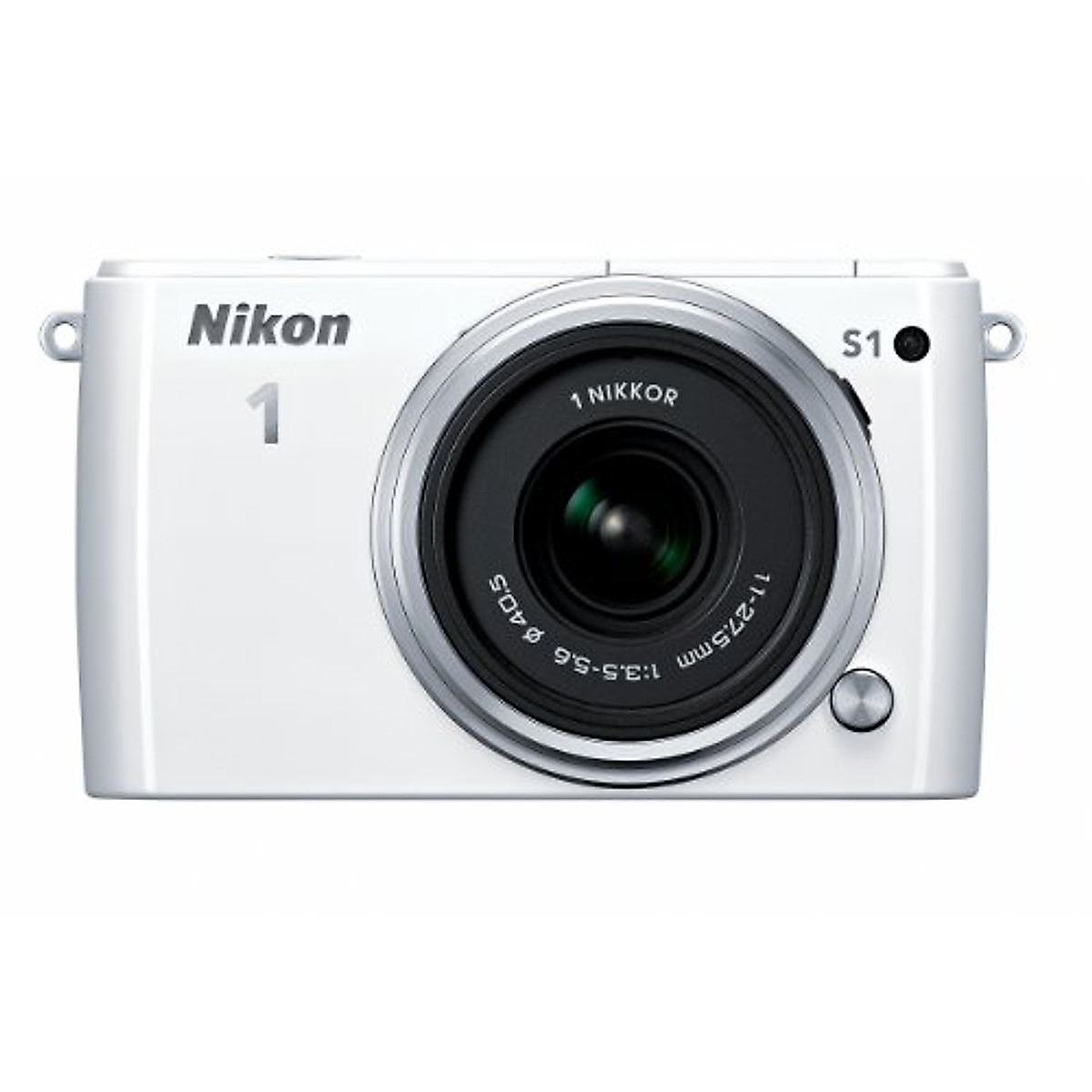 Nikon 1 S1 10.1 MP HD Digital Camera with 11-27.5mm 1 NIKKOR Lens (White)