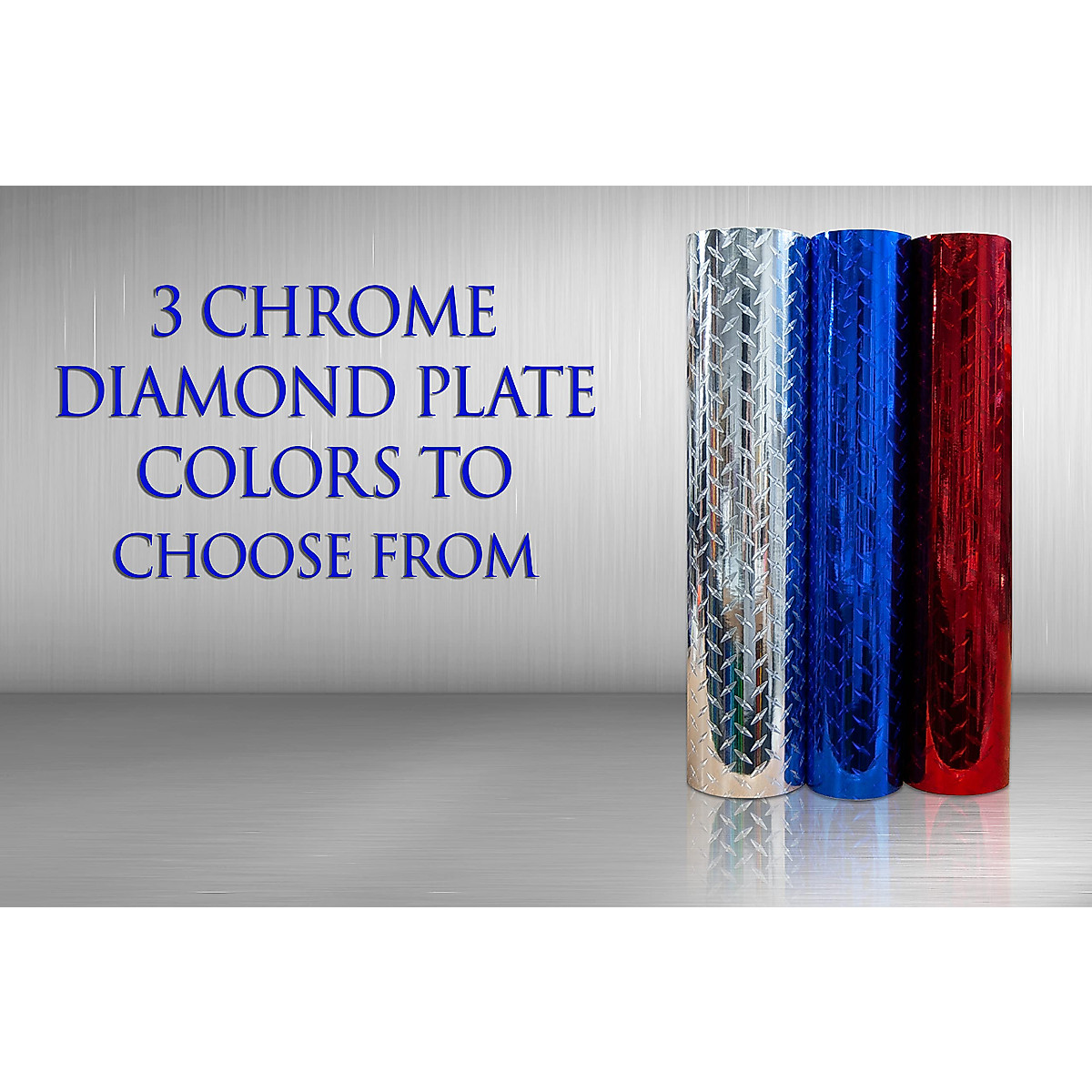 Blue Diamond Plate Mirror - Vinyl Decal Mod Skin Kit by System Skins - Compatible with Microsoft Xbox One Slim (XB1 Slim)