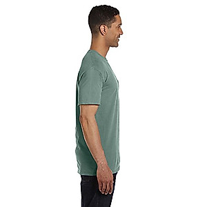 Comfort Colors Chouinard 6030 Adult Heavyweight Pocket Tee Light Green PgmDye X-Large