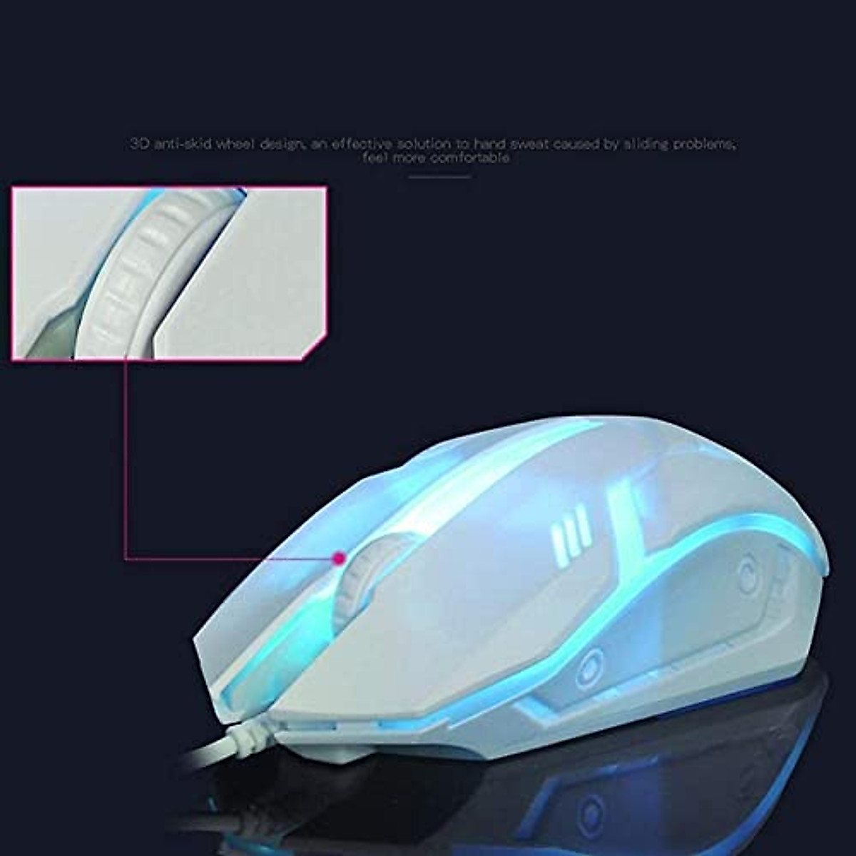CNGY Keyboards Illuminated Keyboard And Mouse Set Gaming Machinery Wired Keyboard Mouse Set Photoelectric Backlight PC Mute Gaming Keyboard Set For Gaming