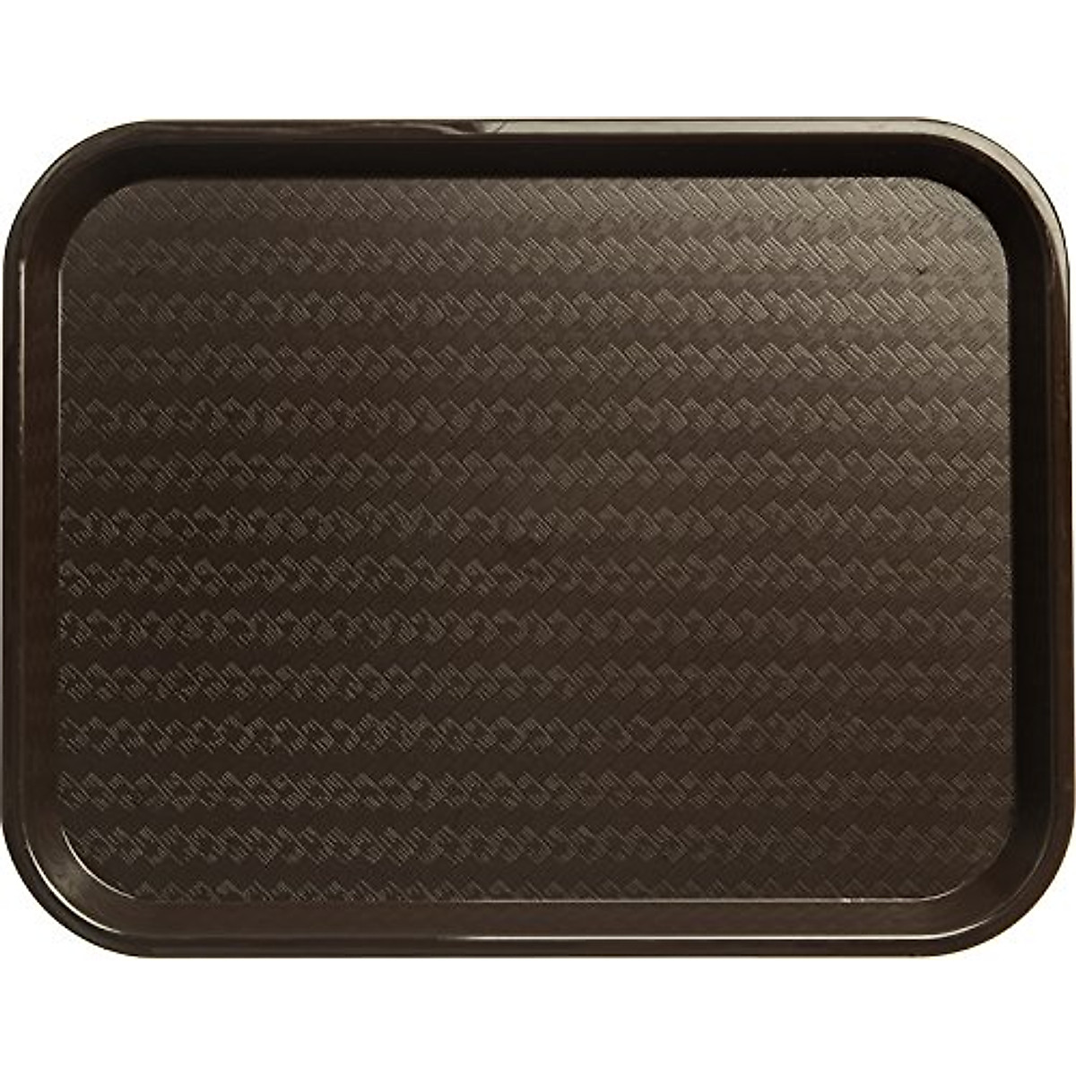 Carlisle FoodService Products Cafe Plastic Fast Food Tray, 14" x 18", Chocolate, (Pack of 12)