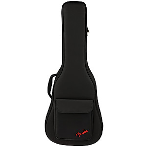 Fender Busker Dreadnought GigCase - Black Bundle with Picks and Austin Bazaar Instructional DVD