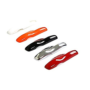 iJDMTOY Direct Replacement Sports Red Finish Key Fob Side Panel Trims Compatible with Porsche Cayenne Panamera Macan 911, etc