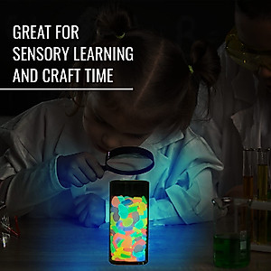 Graham Products 190 Pieces Glow in The Dark Rocks | Indoor & Outdoor Use - Garden, Fish Tank Pebbles, Planter, Walkway Decoration & More | for Kids Aged 6 & Up | Powered by Sunlight - Multi-Colored