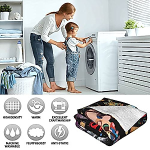 Stranger Friends Flannel Throw Soft Lightweight Blankets for Men Women Boys Gifts Room Bed Thing Home Decor 50"x40"