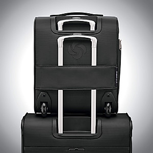 Samsonite Solyte DLX Softside Luggage, Midnight Black, Underseater