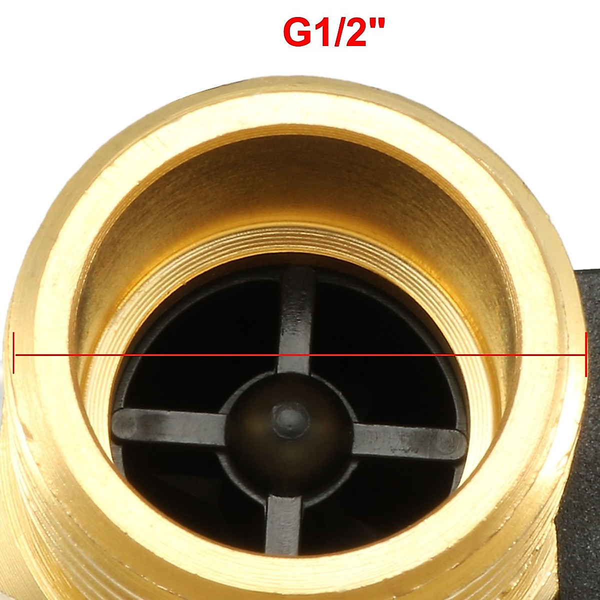 uxcell G1/2" Hall Effect Liquid Water Flow Sensor Switch Flowmeter Counter Meter DC 5V 60mm 1-30L/min SEN-HZ21WI