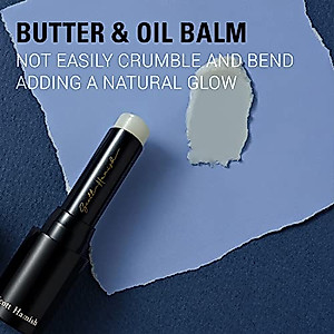 Scott Hamish Courage Lip Balm & Case Gift Set - Pure Cowhide Leather Chapstick Holder with Hydrating Lip Balm for Dry Cracked Lips - Flavored Lip Balm & Lip Balm Holder Gift Set for Men