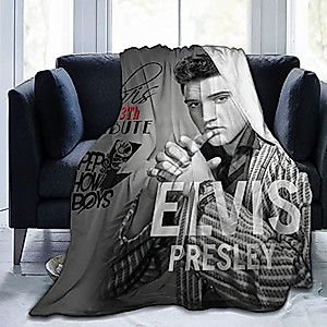 ExBuy Fleece Throw Blankets, Super Soft Flannel Cozy Blankets for Adults, Washable Lightweight Fuzzy Blanket for Couch Sofa Bed Office, Throw Size Warm Plush Blankets for All Season, 50'x40'