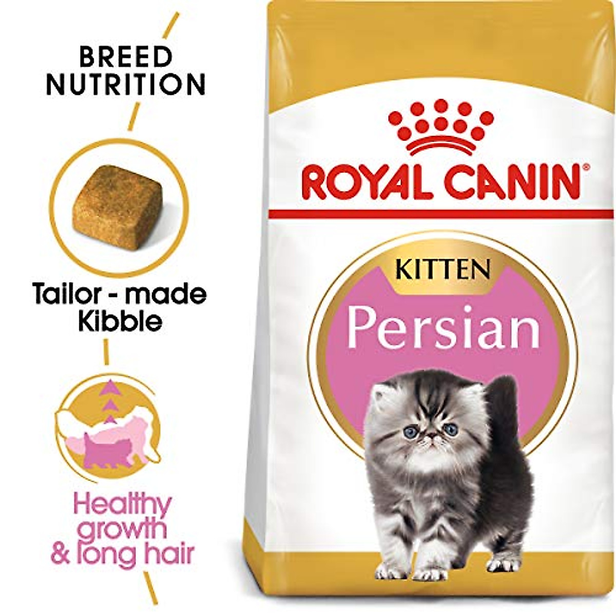 Royal Canin Feline Breed Nutrition Persian Kitten Dry Cat Food, 3 lb