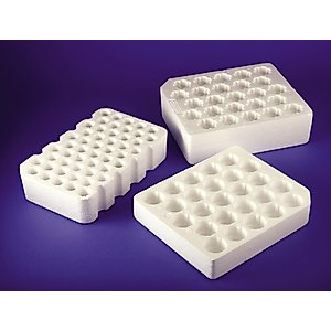 Corning 4365 Polystyrene Tube Rack for 50ml Conical Bottom Centrifuge Tubes, White (Case of 20)