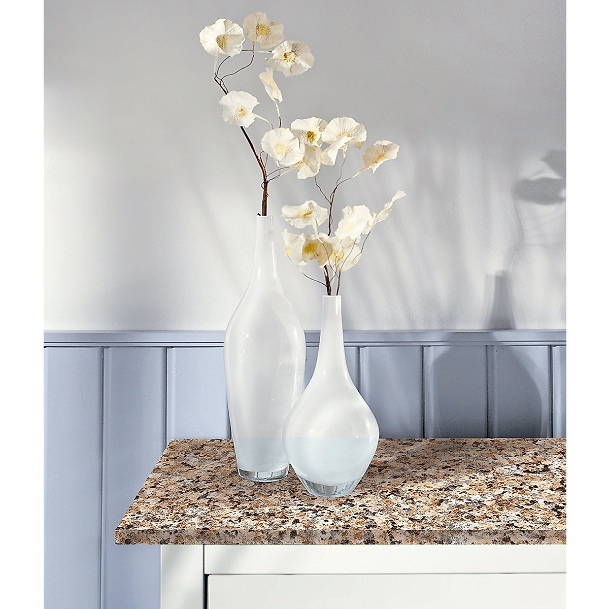 d-c-fix 346-0181-2PKA Decorative Self Adhesive Film, Brown Granite, 17" x 78" Roll, 2-Pack with Applicator