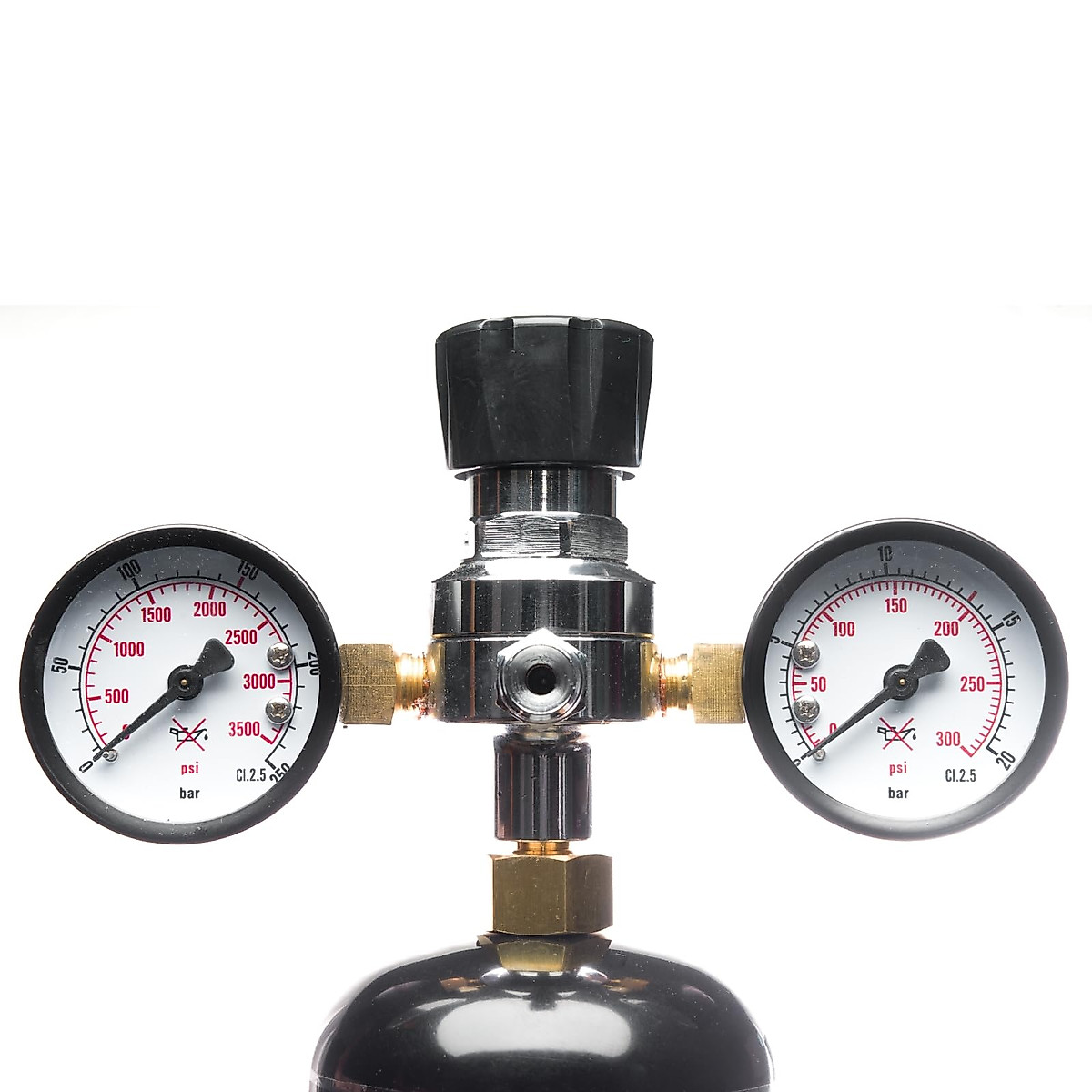 ExoticWhip Universal Pressure Regulator Gauge for Whip It Nitrous Tank 640G, 580G, 615G, 1100G, 2000G (2KG) Nitrous Oxide Chargers and Whipped Cream Dispenser with Whipped Cream Charger