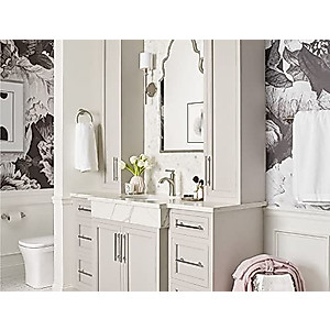 Moen MY0324BN Halle 24-inch Single -Towel Bar, Brushed Nickel